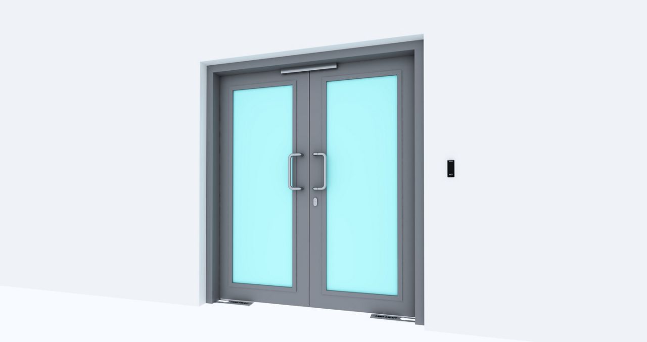 Steel Double‑Leaf Entrance Lobby Doorset | ASSA ABLOY